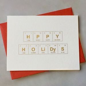 theBird+theBeard | Party Supplies | Periodic Table Happy Holidays ...